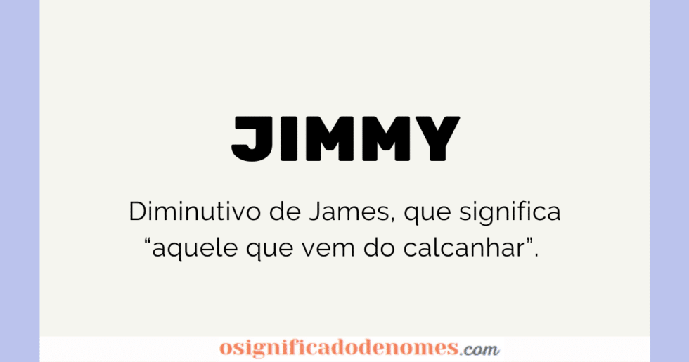 Meaning of Jimmy