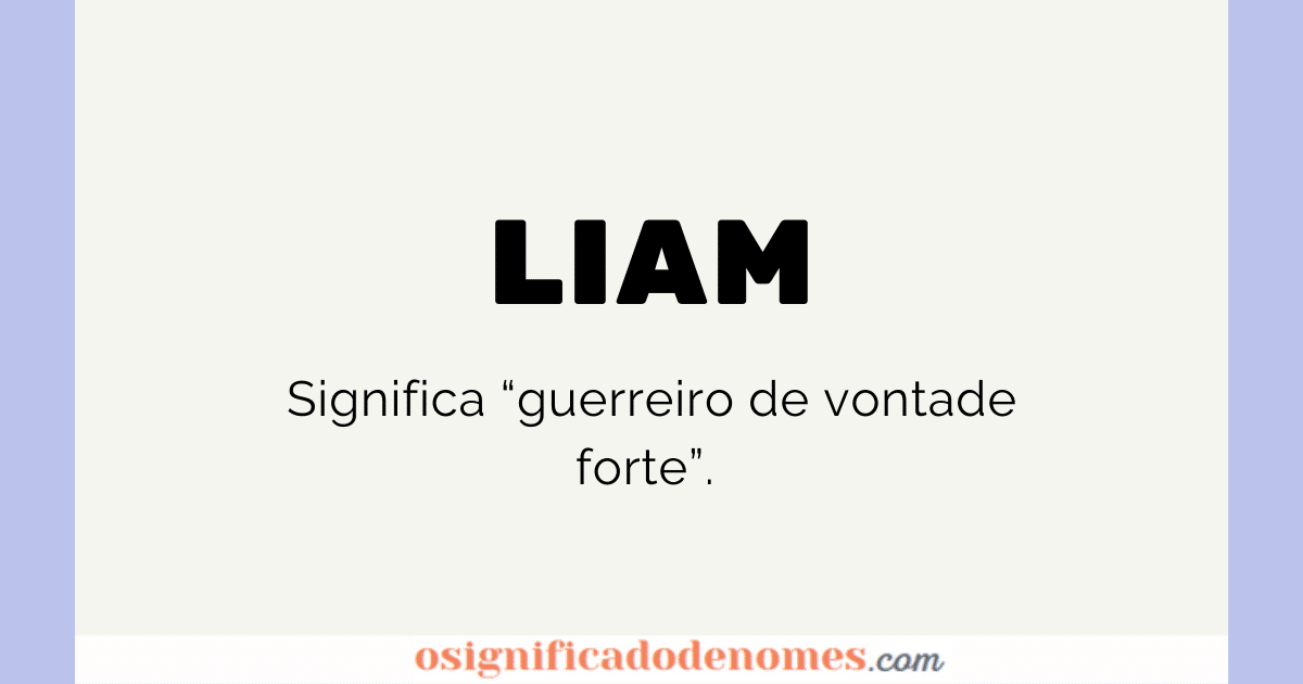 Significado de Liam