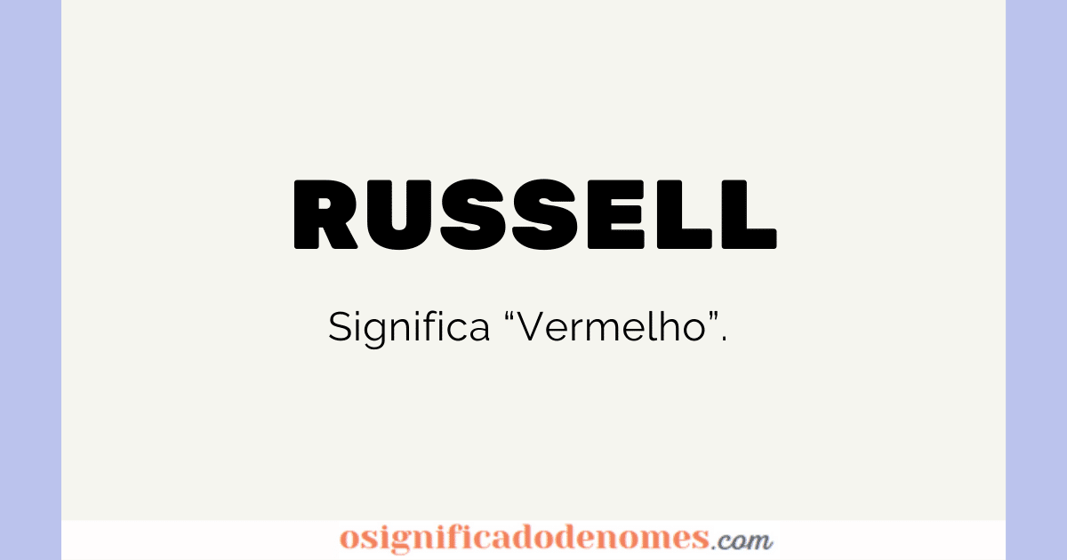 Significado de Russell