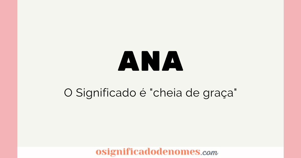 Significado de Ana