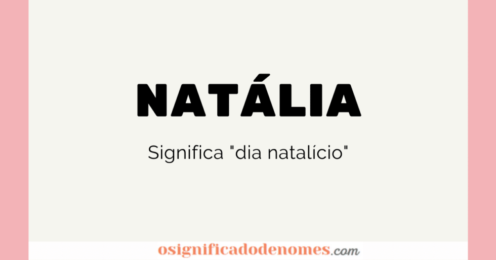 Significado de Natália
