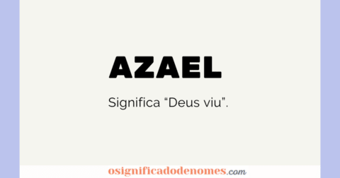 Significado de Azael
