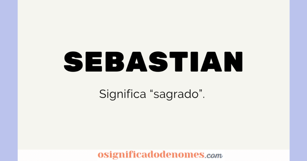 Significado de Sebastian